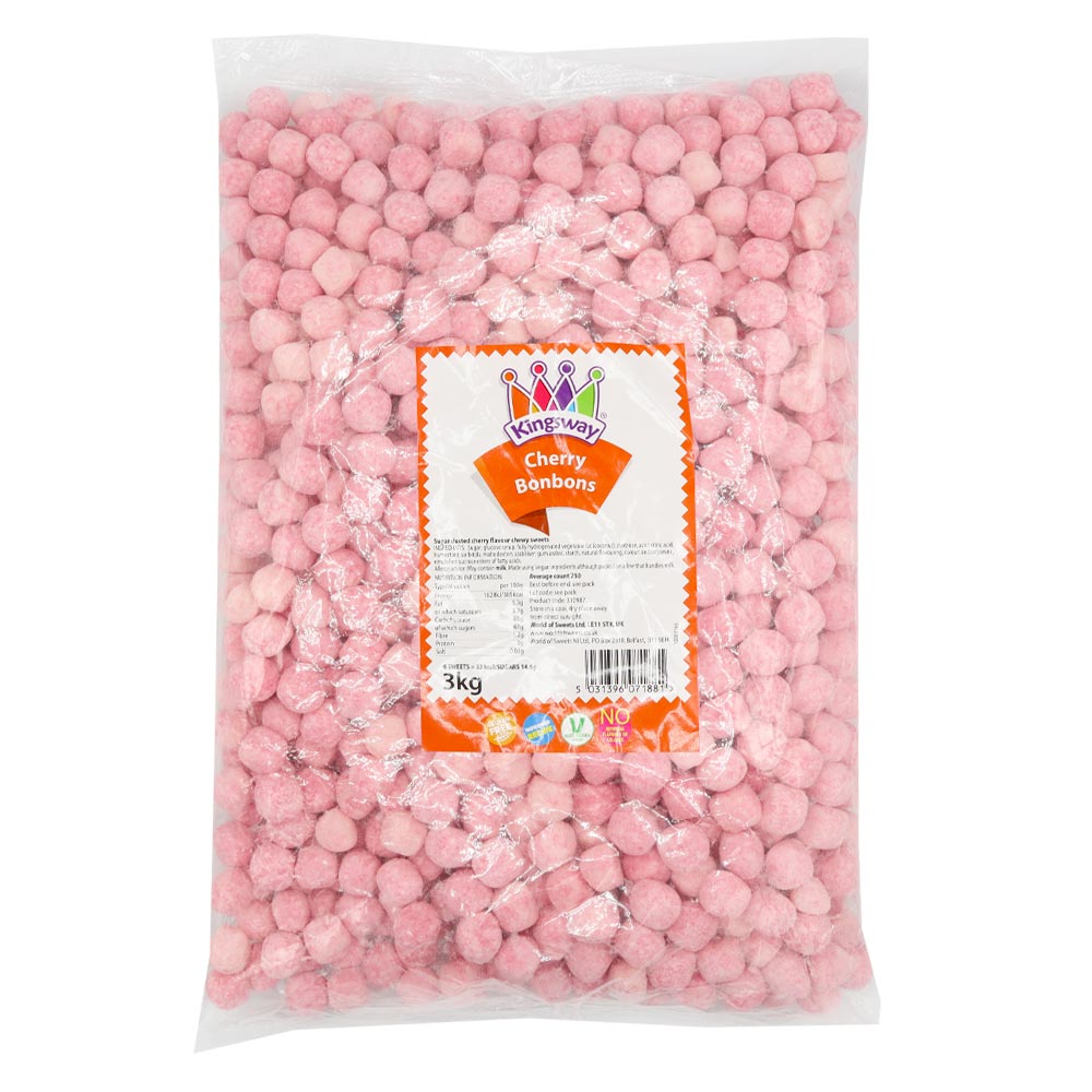 3kg Kingsway Strawberry Bon Bons – The Fudge Company