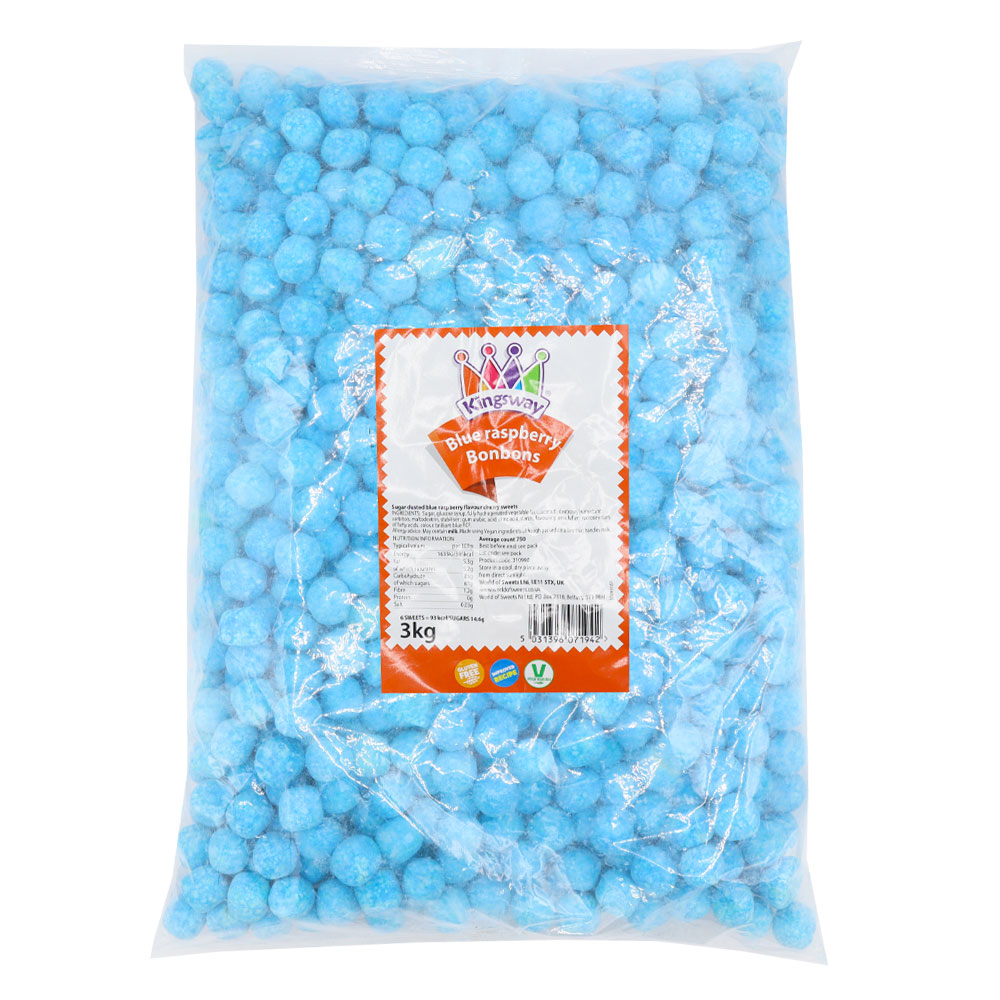 3kg Kingsway Blue Raspberry Bon Bons – The Fudge Company